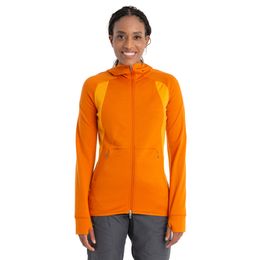 Icebreaker ZoneKnit™ Merino Zip-Hoodie - Frau - Earth/solar - Größe S