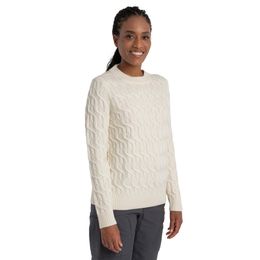 Icebreaker Merino Zopfstrick-Pullover mit Rundhalsausschnitt - Frau - Undyed - Größe XS