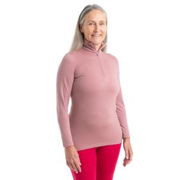 Icebreaker Merino 200 Oasis Thermo-Langarmshirt mit halblangem Reißverschluss - Frau - Crystal - Größe XS