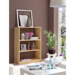 Ticaa Standregal B&uuml;cherregal Kiefer Natur H111cm
