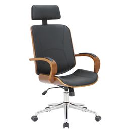 TPFLiving B&uuml;rostuhl Daytona Walnuss/Grau