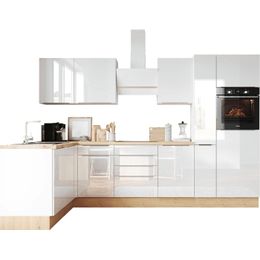 respekta Küchenzeile Safado aus der Serie Marleen, Breite 310 cm, mit Soft-Close, in exklusiver Konfiguration für OTTO, weiß