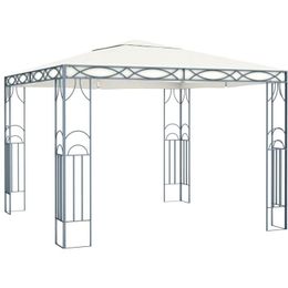 Pavillon Familienzelt Zelt für Camping/Markt/Festival Gartenpavillon 300 x 300 cm Cremeweiß XDGN633191 MAISONCHIC