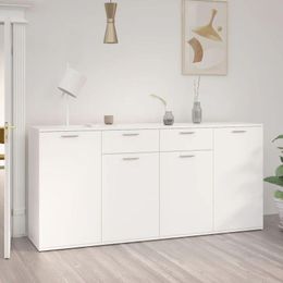 Sideboard Sideboard Kommode Küchenschrank Aufbewahrungsschrank Weiß 160x36x75 cm Holzwerkstoff NNDG4293 MAISONCHIC