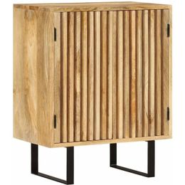 Sideboard mit 2 Türen Sideboard Kommode Küchenschrank Aufbewahrungsschrank 55x35x70 cm Massivholz Mango NNDG6402 MAISONCHIC