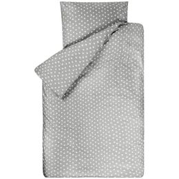 Bink Bedding - Bink Bettwäsche Sterne grau 135 x 200 - Farbe: Grau