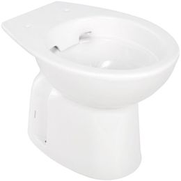 aquaSu Basic Stand wc spülrandlos 697, Tiefspüler mit senkrechtem Abgang, Tiefspül wc ohne Spülrand, Bodenstehende Toilette, Standard Form,