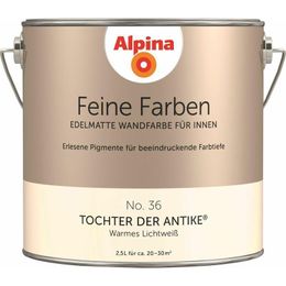 Feine Farben No. 36 Tochter der Antike 2,5 l warmes lichtweiß edelmatt Wandfarbe - Alpina