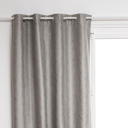 Atmosphera - Verdunkelnder Vorhang Dana Metall - beige - jacquard - 140x240 cm Leinen Beige