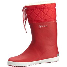 Aigle - Giboulee Stiefel rot/weiß Gr. 32 - Rot