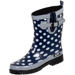 Bockstiegel Damen Regenstiefel Dorin-K blau/weiß Gr. 41 - Blau