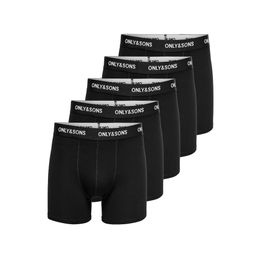 Only & Sons Only & Sons Boxershorts 'FITZ' Herren Gr&ouml;&szlig;e 4XL schwarz / wei&szlig;