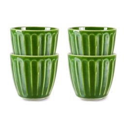 HKliving - Emeralds Trinkbecher, 220 ml, grün (4er-Set)