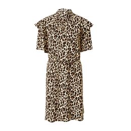Ikks Kleid 'ROB' Damen Größe 40 beige / karamell / schwarz Winterkleid