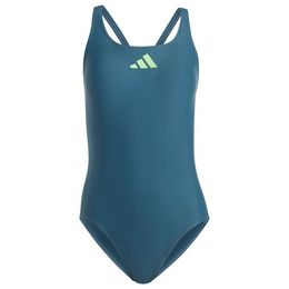 Adidas - Women's 3 Bars Suit - Badeanzug Gr 32 blau