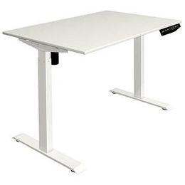Kerkmann Move 1 elektrisch höhenverstellbarer Schreibtisch weiß rechteckig, T-Fuß-Gestell weiß 120,0 x 80,0 cm
