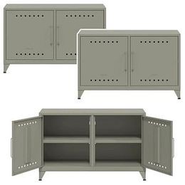 AKTION: 3 Bisley Sideboards Fern Cabby, FERCAB645P3 lichtgrau 114,0 x 40,0 x 72,5 cm