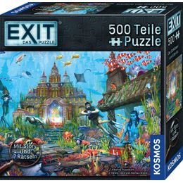 Kosmos Puzzle EXIT, Das Puzzle, Der Schlüssel von Atlantis, 500 Puzzleteile, Made in Germany, bunt