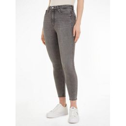 Calvin Klein Jeans Ankle-Jeans HIGH RISE SUPER SKINNY ANKLE mit hohem Bund, grau