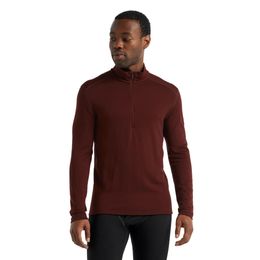 Icebreaker Merino 260 Tech Thermo-Langarmshirt mit halblangem Reißverschluss - Mann - Espresso - Größe XXL