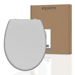 Sch&uuml;tte Sch&uuml;tte Duroplast WC Sitz GREY mit Absenkautomatik und Schnellverschluss