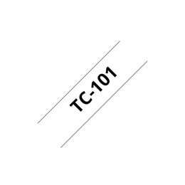 Brother Beschriftungsband TC-101 P-touch Schriftband schwarz