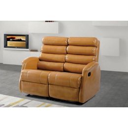JVmoebel 2-Sitzer Moderne Zweisitzer Couch Polster Design Wohnzimmer Möbel Braun