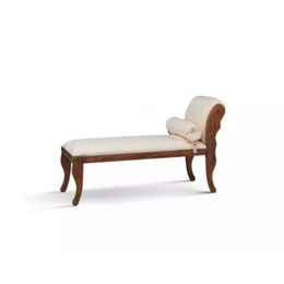 JVmoebel Chaiselongue Klassisch Chaiselounge Italienische Möbel Liege Weiß Sofa Relax Neu
