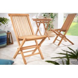 Riess Ambiente riess-ambiente Gartenstuhl EMPIRE TEAK braun (Einzelartikel