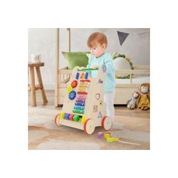 Joyz Lauflernwagen Baby Walker Lauflernhilfe Montessori-Holzspielzeug Spiel-Laufwagen