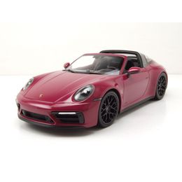 Minichamps Modellauto Porsche 911 992 Targa 4 GTS 2021 rubystar Modellauto 1:18 Minichamps