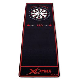 XQMAX Dartscheibe Turnier-Dartmatte rot/schwarz 237x80cm