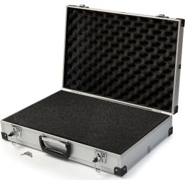 MC.Sammler Werkzeugbox Aluminiumkoffer mit Schaumstoff Rasterschaumstoff 500 x 370 x 120 mm (Universal Koffer für Messinstrumente Messgeräte)