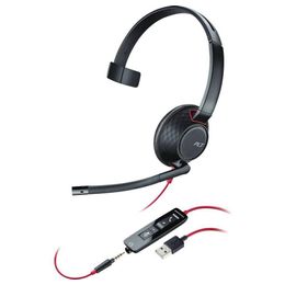 Plantronics Poly Headset Blackwire C5210 monaural USB-A & 3.5 Kopfhörer (Lautstärkeregelung