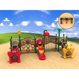 JVmoebel Spielturm mit Rutschbahnen Labyrinth Spielplatz für Kinder Outdoor Kunststoff