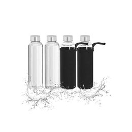 Relaxdays Trinkflasche 4er Set Trinkflasche 500 ml