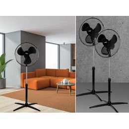 Setpoint Standventilator, 2er SET Design Winderzeuger Raum-Lüfter Windmaschine Zimmer-Ventilator