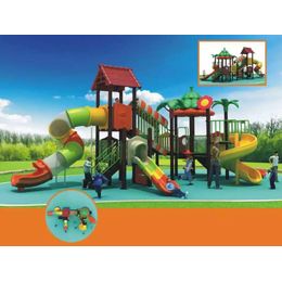 JVmoebel Spielturm Rutsche Outdoor Kinderanimation Dschungelspielplatz Spielplätze