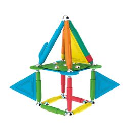 Happy People Magnetspielbausteine Supermag Color-Stix 50 Teile Magnetisches Konstruktionsspielzeug