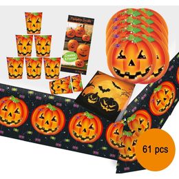 Amscan Papierdekoration Halloween Party Deko Set für 8 Personen