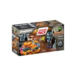 Playmobil® Konstruktionsspielsteine Dino Rise Starter Pack Kampf gegen den Feuerskorpion