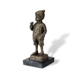aubaho Skulptur Bronze Skulptur Junge beim Rauchen Bronzeskulptur nach Schmidt-Felling