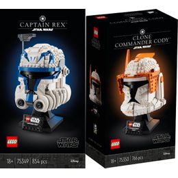 Lego® Konstruktions-Spielset Star Wars™ 2er Set: Captain Rex™ Helm (75349); Bau
