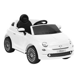 DOTMALL Spielfahrzeug-Erweiterung Kinder-Elektroauto Fiat 500 Weiß