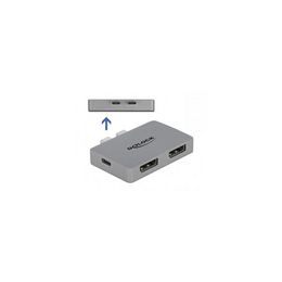 Delock 64001 - Dual DisplayPort Adapter mit 4K 60 Hz und PD 3.0... Computer-Kabel