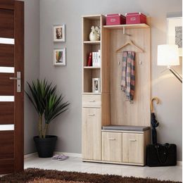 JVmoebel Kleiderständer Flurgarderobe Schrank Holz Modern Möbel Garderobe Diele