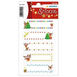 Herma Sticker Herma Weihnachts-Geschenkesticker DECOR "Little Rudolph"