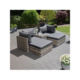 Green Spirit Gartenlounge-Set Aluminium Gartenlounge Samoa