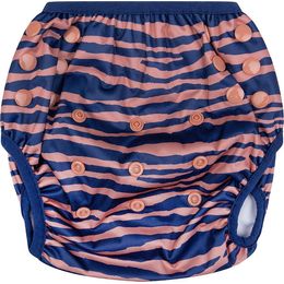 Swim Essentials Schwimmwindel Swim Essentials Schwimmwindel waschbar blau/orange Zebra Muster 0–3