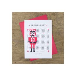 Bow & Hummingbird Grußkarte Grußkarte Nussknacker (Umschlag in Rot)